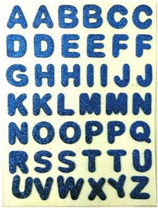 Siddhant Art Glitter Alphabets Design Foam Sticker - Glitter Alphabets ...