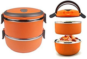 Flipkart.com | Bluebird LUNCH BOX ORANGE PACK OF 1 2 Containers Plastic ...