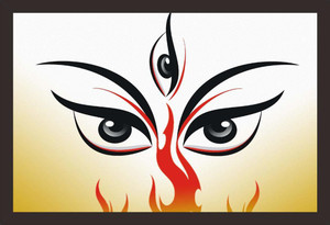 Mad Masters Maa Durga 1 Piece Wooden Framed Painting |Wall Art | Home ...