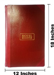 LRS Hotel Record Register - 100 Page - 1500 Entries - Leather Binding ...