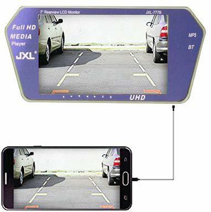 JXL 7Inch Car Rear View Full HD,Mirror LInk & LED Night Vision Camera ...