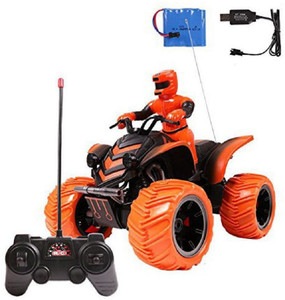 Branded Super Fun Speed Master Remote Control Toy Quad Bike (orange ...