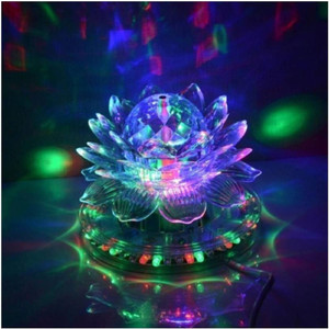 Prop It Up LED Crystal Lotus Rotating RGB Stage Effect Lighting For ...
