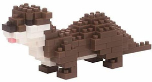 Nanoblock Small Clawed Otter Building Kit - Small Clawed Otter Building ...
