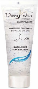 DermActive HYDRAWHITE Whitening Face wash with Glycolic Acid, Soya ...