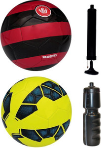 Retail World Wanderer Red/Black + Premier League Yellow/Blue Football ...
