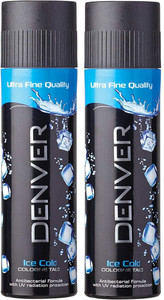 DENVER Talc Ice Cold COLOGNE Body Talc 300g x 2 - Price in India, Buy ...