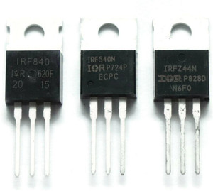 Electronic Spices MOSFET Transistors Combo IRFZ44 IRF540 IRF840 NPN PNP ...