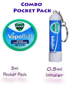 VICKS Inhaler 0.5 ml with mini pack 5 ml Balm - Buy Baby Care Products ...