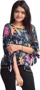 Rajkumari Casual 3/4 Sleeve Solid Women Multicolor Top - Buy Rajkumari ...