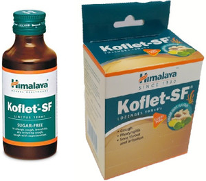 Himalaya Herbals Koflet-SF For Dry Cough Syrup with Koflet-SF suger ...