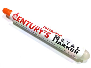 Flipkart.com | CENTURY Permanent Metal Marker Fine Tip Orange Color ...