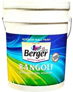 Berger Rangoli Total Care Emulsion Paint white Emulsion Wall Paint ...
