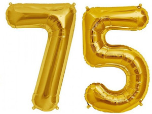 Flipkart.com | Utkarsh Solid Golden Color ( Number 75 ) 3d Foil Letter ...