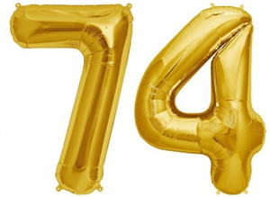 Flipkart.com | Utkarsh Solid Golden Color ( Number 74 ) 3d Foil Letter ...