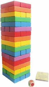 Joanna Jenga Toy/Wooden Blocks Game/Colourful Block/toy for kids ...