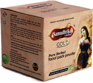 Samudhrika Lakshana Pure Herbal Facial Pack Powder - Gold 100g - Price ...