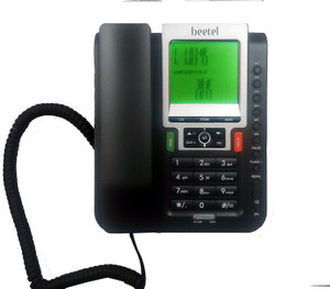 Beetel M71 Metallic Telephone (Grey Silver) Cordless Landline Phone ...