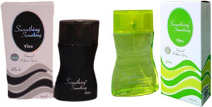 Buy VIWA Original Something Black and Glow Perfume 100ML Each (Pack of ...