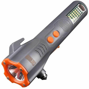 swabs LED Flashlight Multi-function LED Torch with Emergency Hammer ...