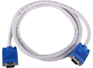 SWAGGERS VGA Cable 1.5 m metal VGA Cable 1.5 MTR VGA Male to Male White ...