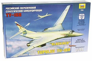 Zvezda Models Tupolev Tu-160 "Blackjack" Model Kit - Tupolev Tu-160 ...