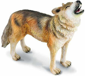 COLLECTA Woodlands Timber Wolf (Howling) Toy FigureAuthentic Hand ...