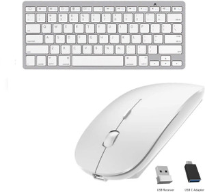 ROQ Ultra Slim Mini Wireless Bluetooth Laptop Keyboard & Type-C Adapter ...