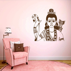 Impression Wall 51 cm Shree Ram Wall Sticker Self Adhesive Sticker ...