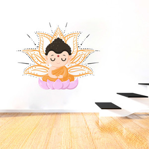Impression Wall 56 cm Little Gautam Buddha Wall Sticker Self Adhesive ...