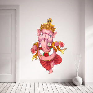 Impression Wall 56 cm Shree Ganesha Wall Sticker Self Adhesive Sticker ...