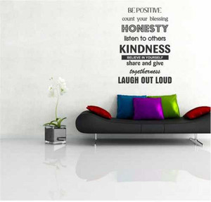 Wall Kriti 55 cm Quote Vinyl Non-Reusable Sticker Price in India - Buy ...