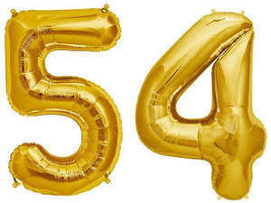 Flipkart.com | Stylewell Solid Golden Color ( Number 54 ) 3d Foil ...