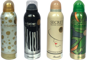 RASASI RELATION HOMME, RELATION FEMME, SECRET FEMME, ROMANCE Body Spray ...
