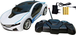 Wishkart Remote Control Bmw I8 Electric Chargeable 3D Lightning Car ...