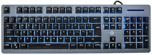 Circle Aluminium Panel Base Keyboard (Black) Wired USB Gaming Keyboard ...