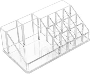 Wilson 16 Compartment Storage Organizer Holder Box Tranperant Vanity ...