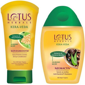 LOTUS Herbals Shampoo Combo Pack (Neemactiv Anti Dandruff Shampoo_150ml ...