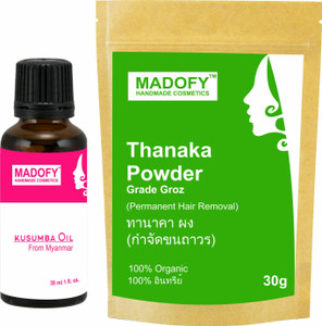 MADOFY Grade Groz Thanaka Powder 30gm and Kusumba Oil 30 ml - Price in ...