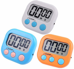 sasy Digital Kitchen Timer & Stopwatch, Large Digits, Loud Alarm ...