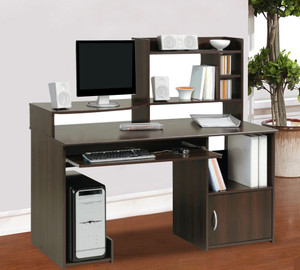 Lakdi - The Furniture Co. Latest Designed Computer Table with Shelves ...