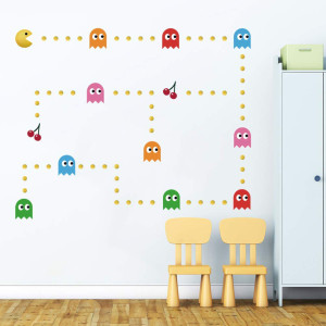 Wall Studio 186 cm Pac Man Gadget Game Wall Sticker Self Adhesive ...