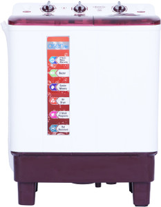 AISEN 7 kg Semi Automatic Top Load Washing Machine White, Maroon Price ...