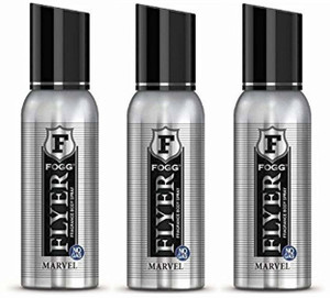 FOGG Flyer Marvel, Deodorants for Men (120 ml*3) Deodorant Spray - For ...