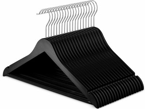 Star Work WOOD CLOTHES HANGER SMOOTH FINISH WOODEN COAT HANGER FOR ...