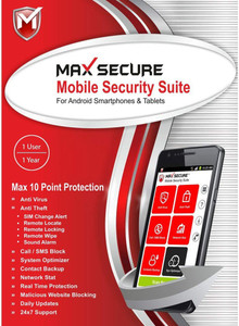 Max Secure Mobile Security 1.0 User 1 Year - Buy Max Secure Mobile ...