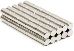 MAGNETICKS 10 Pcs Of 5mm x 10mm Disc Shaped High Power Neodymium Magnet ...