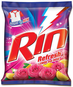 Rin Refresh Lemon & Rose Detergent Powder 500 g - Pack of 2 Detergent ...