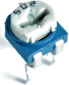 Electronic Spices White Blue 5K ohm Variable Resistor 502 Potentiometer ...