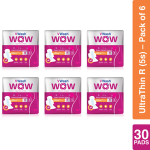 V WASH PLUS Vwash Wow Sanitary Napkin Ultra Thin R 5S (Pack Of 6 ...